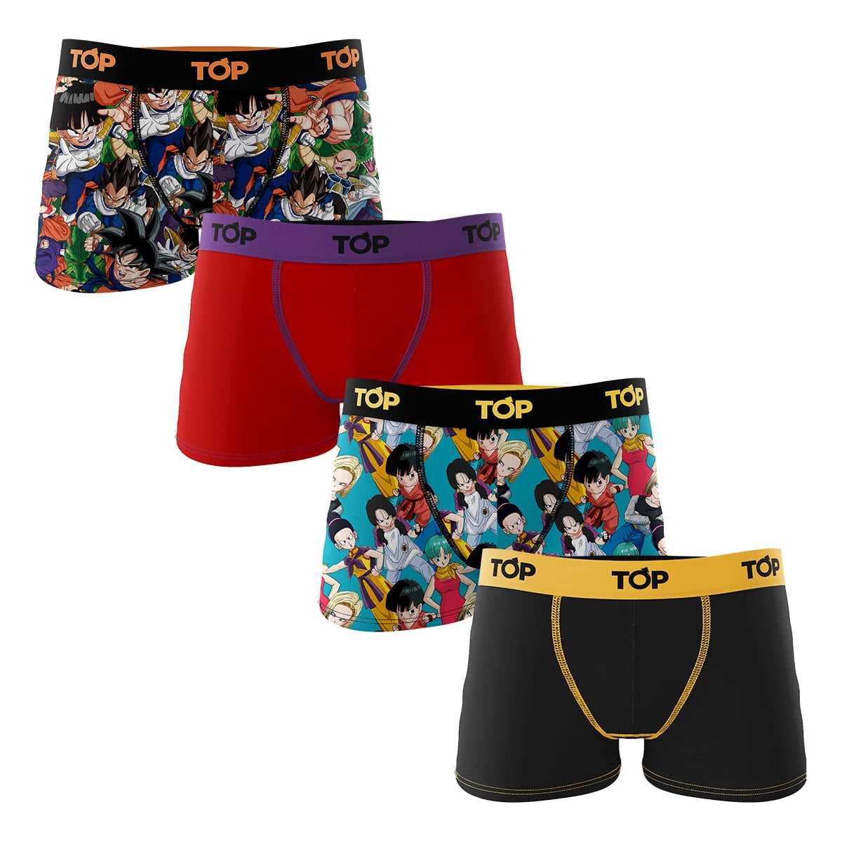 Bóxer Niño Microfibra Dragon Ball Z Pack 4 C2 Talla 4 | Lider