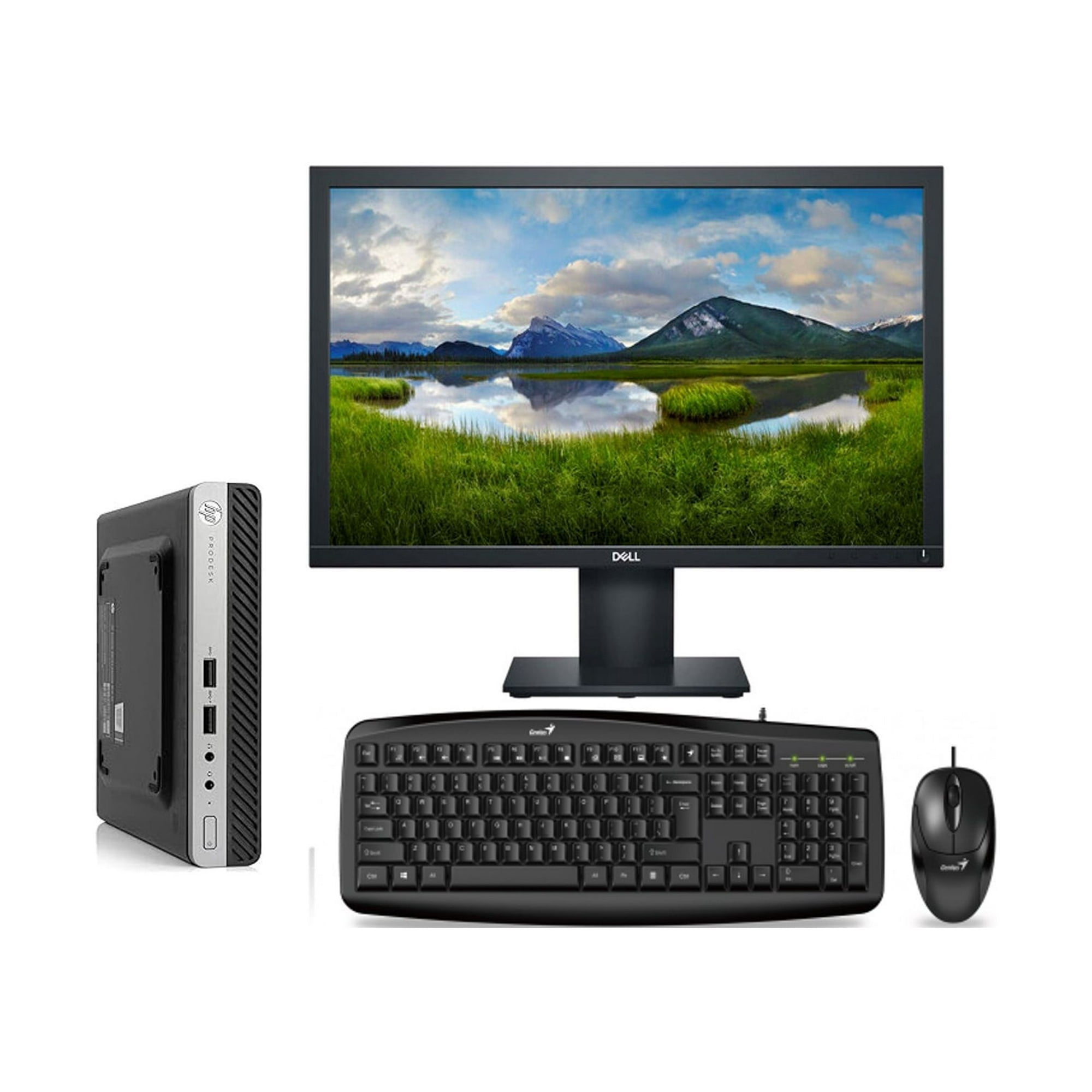 KIT MONITOR + MINI PC HP Prodesk 400 G4 Celeron 8GB 256GB SSD ...