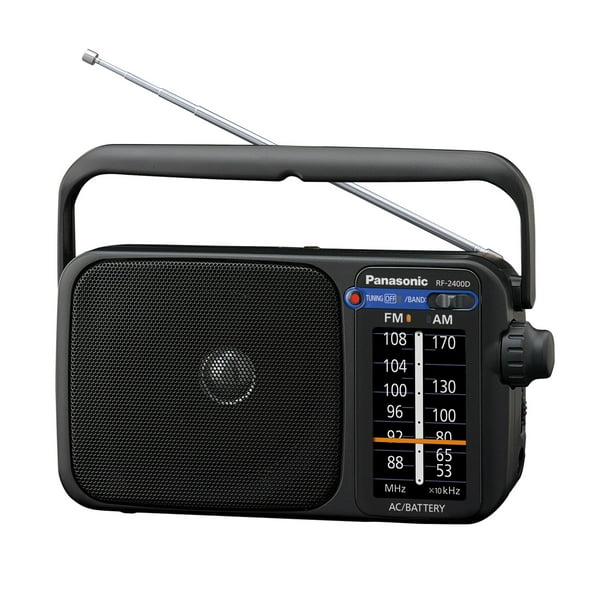 Radio AM/FM portátil Panasonic RF-2400-K negra | Lider