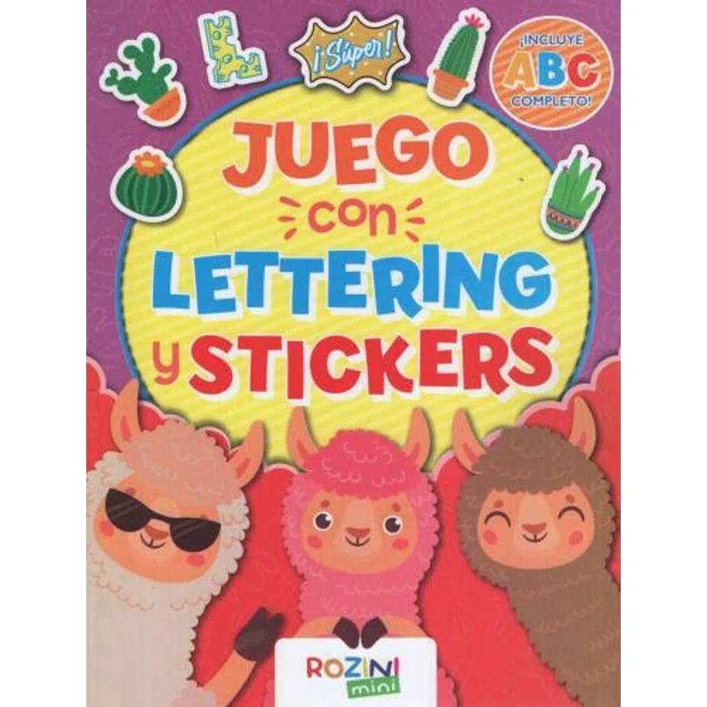 Juego Con Lettering Con Stickers Y Stencils | Lider