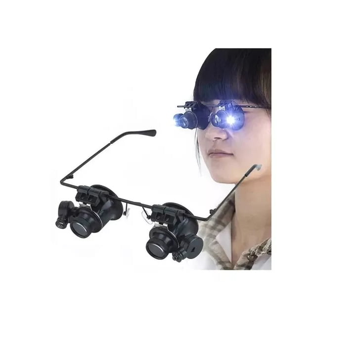 Lente Lupa De Aumento X 20 Con Luces Led Ajustables Solo Env | Lider