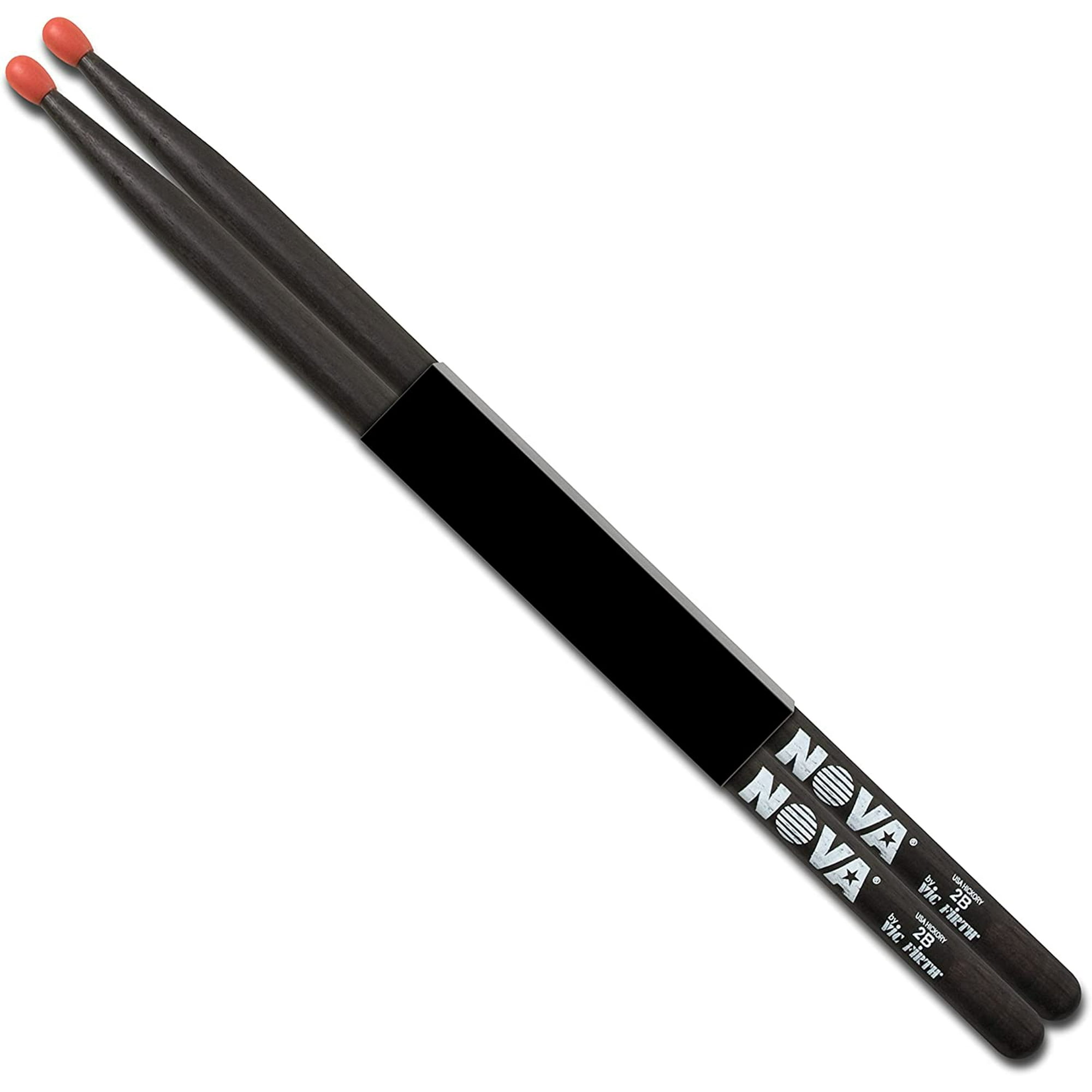 Baquetas Vic Firth 2B NOVA Black Punta de Nylon | Lider
