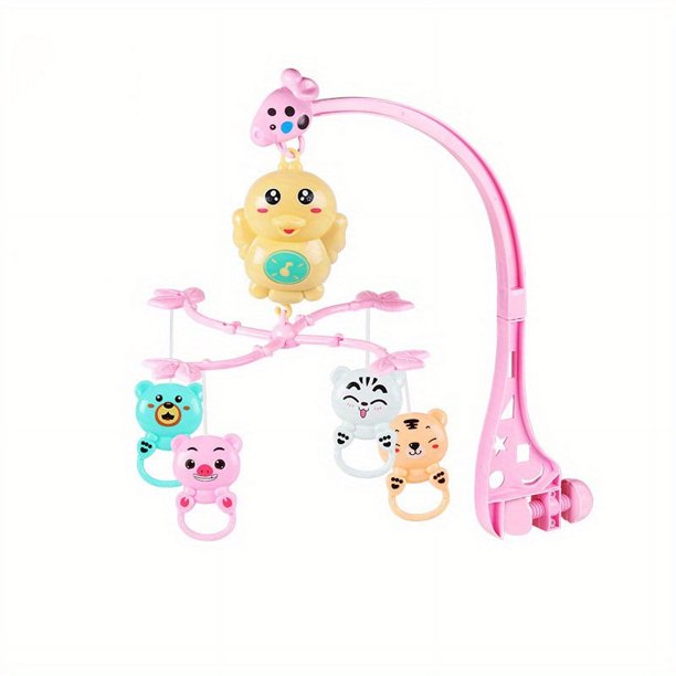 Baby Bed Bell Toy Baby Newborn To Sleep Rotating Remote Control Rattle ...