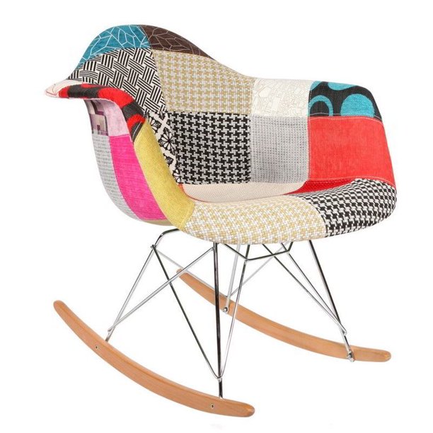 Silla Daw Eames Rocking Patch Multicolor | Lider
