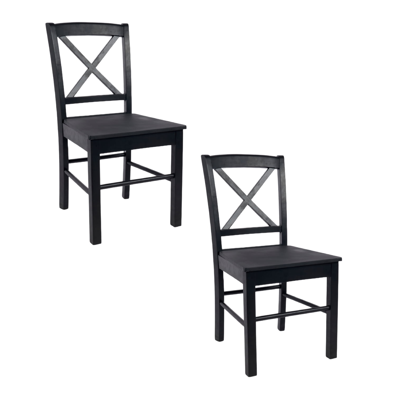 Pack de 2 Sillas de Madera Simply Negra | Lider