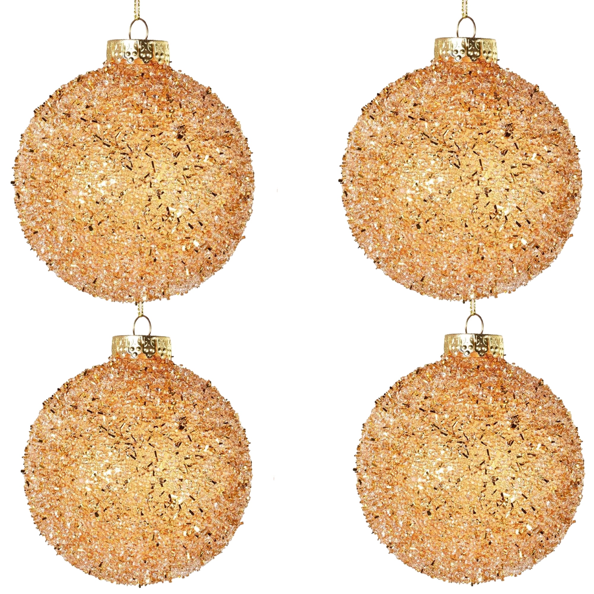 Set 4 Bolas Navideñas Gold 8 Cms. | Lider