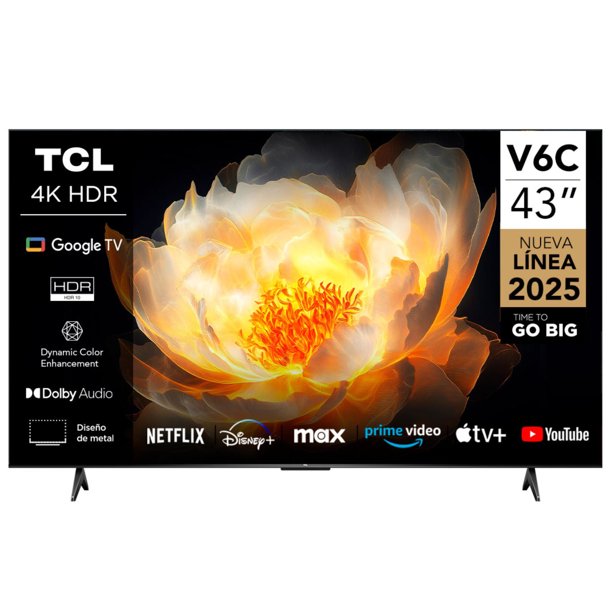 Televisor 43" LED 4K UHD 43V6C TCL | Lider