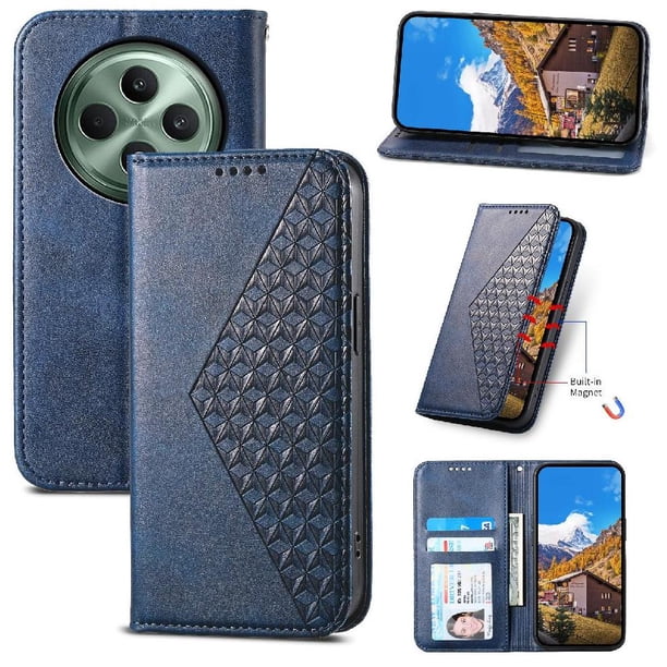 Funda Flip FOXDOCK para OPPO Reno 12F 4G , Estilo Billetera con Diseño ...