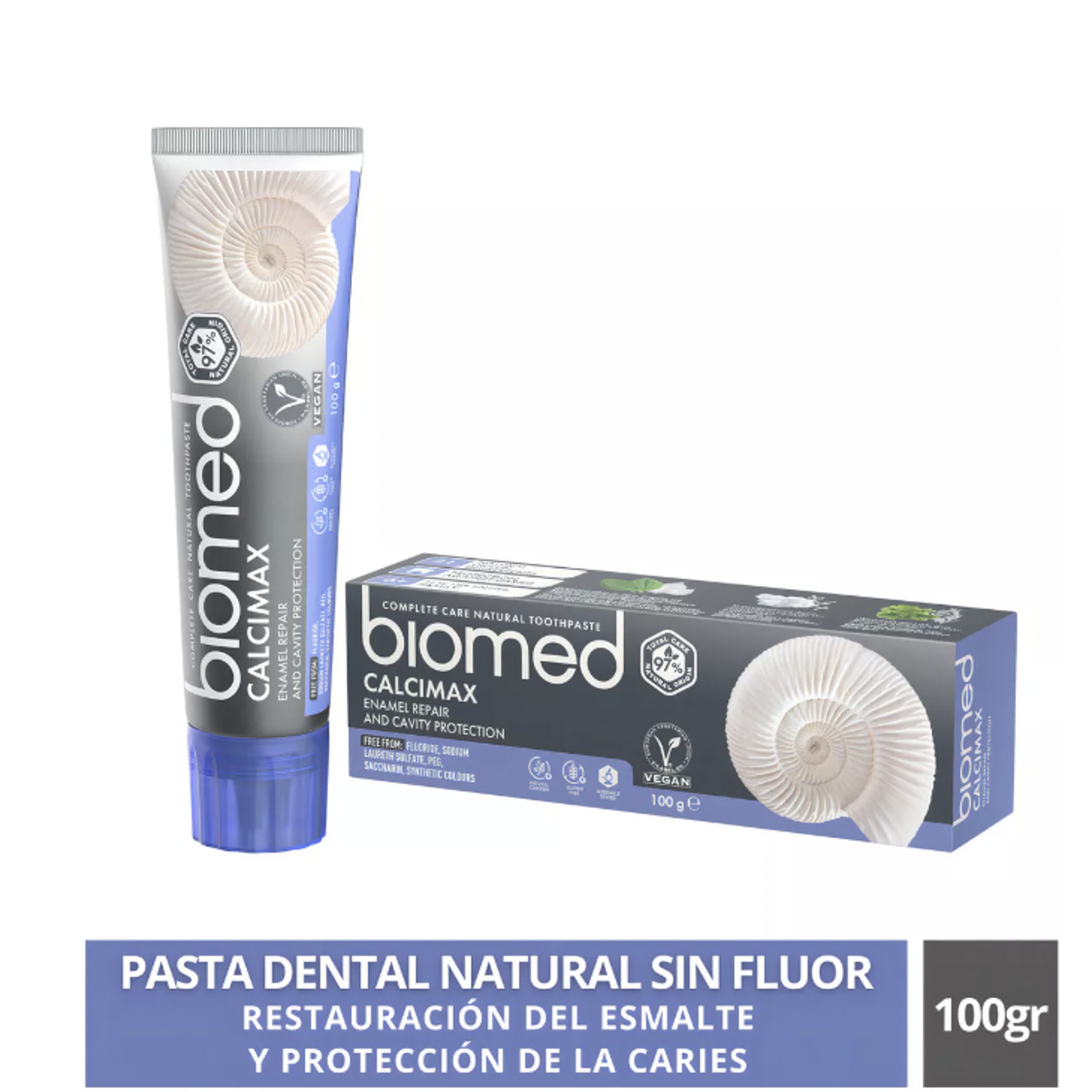 Pasta Dental Natural Anti Caries Biomed Calcimax 100g | Lider