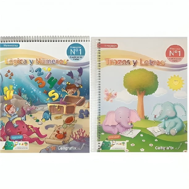 PACK PREKINDER TRAZOS Y LETRAS- LÓGICA Y NÚMEROS | Lider