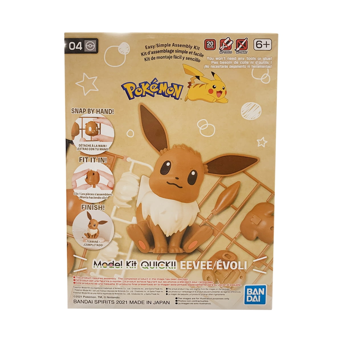 Pokemon - Eevee - Model Kit 20 Piezas - Bandai | Lider