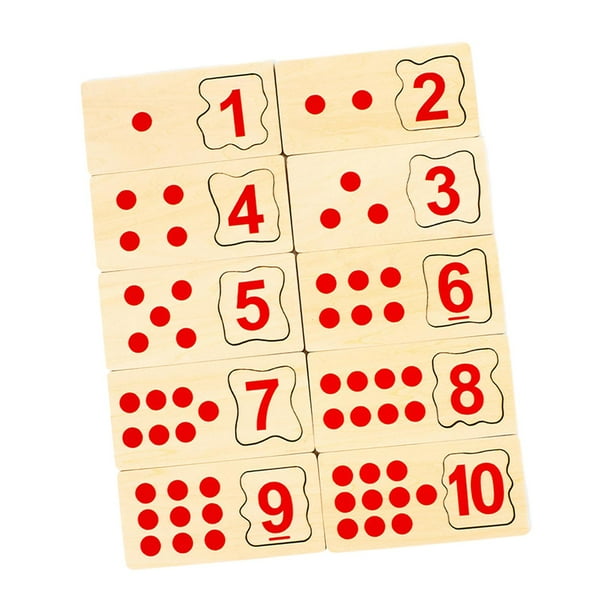Bloques De Conteo De Madera Para Niños, Materiales Manipulativos ...