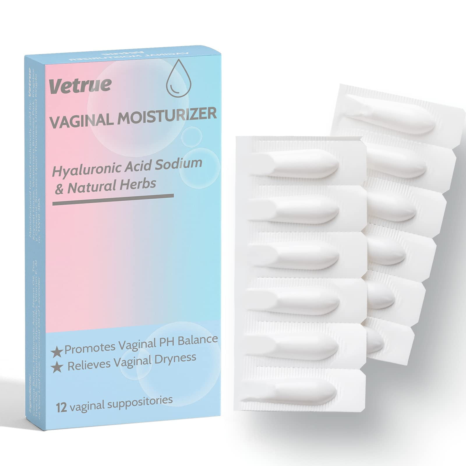 Supositorio vaginal Vetrue Intimate Hidratante, 24 insertos | Lider