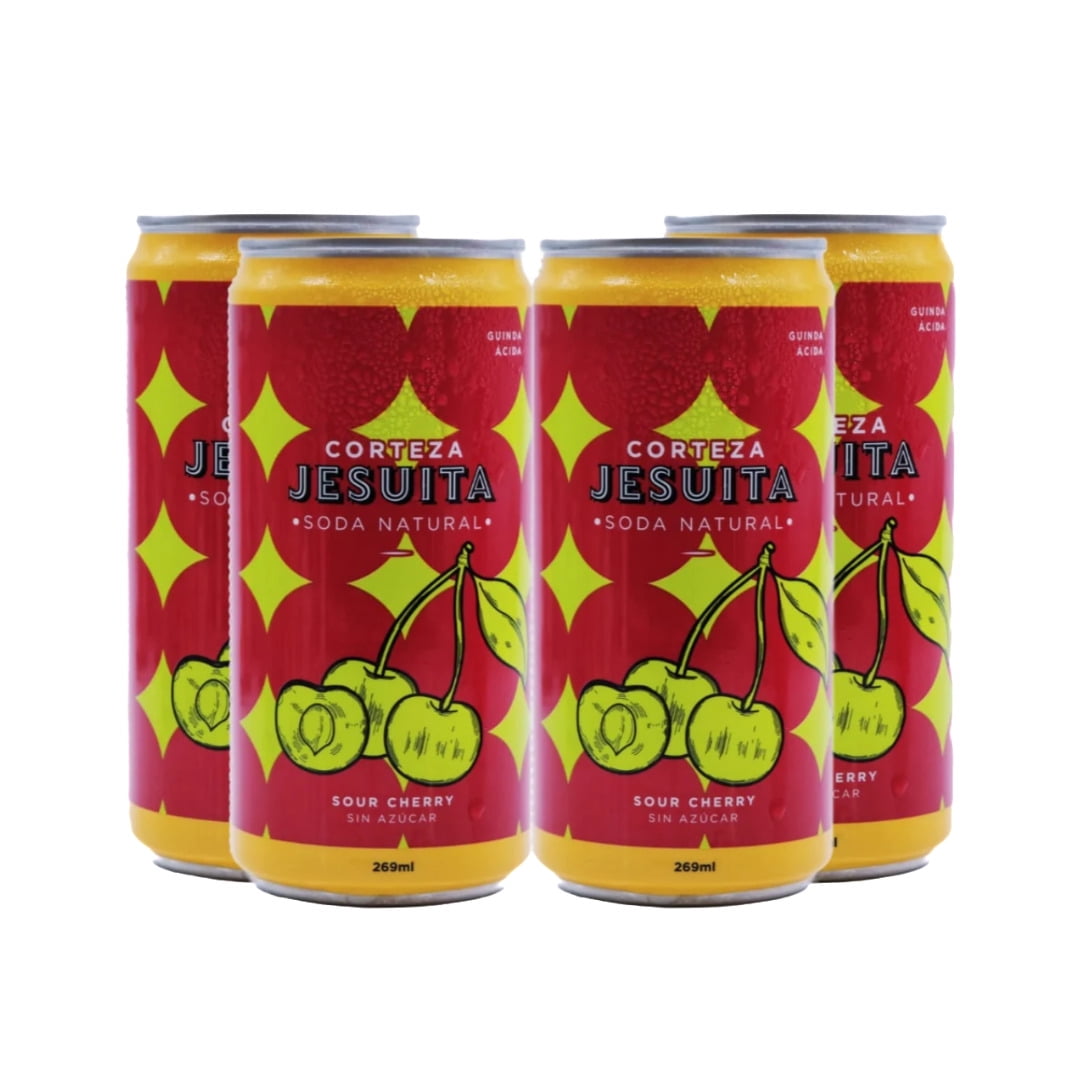 Soda Natural Sour Cherry Corteza Jesuita x4 | Lider