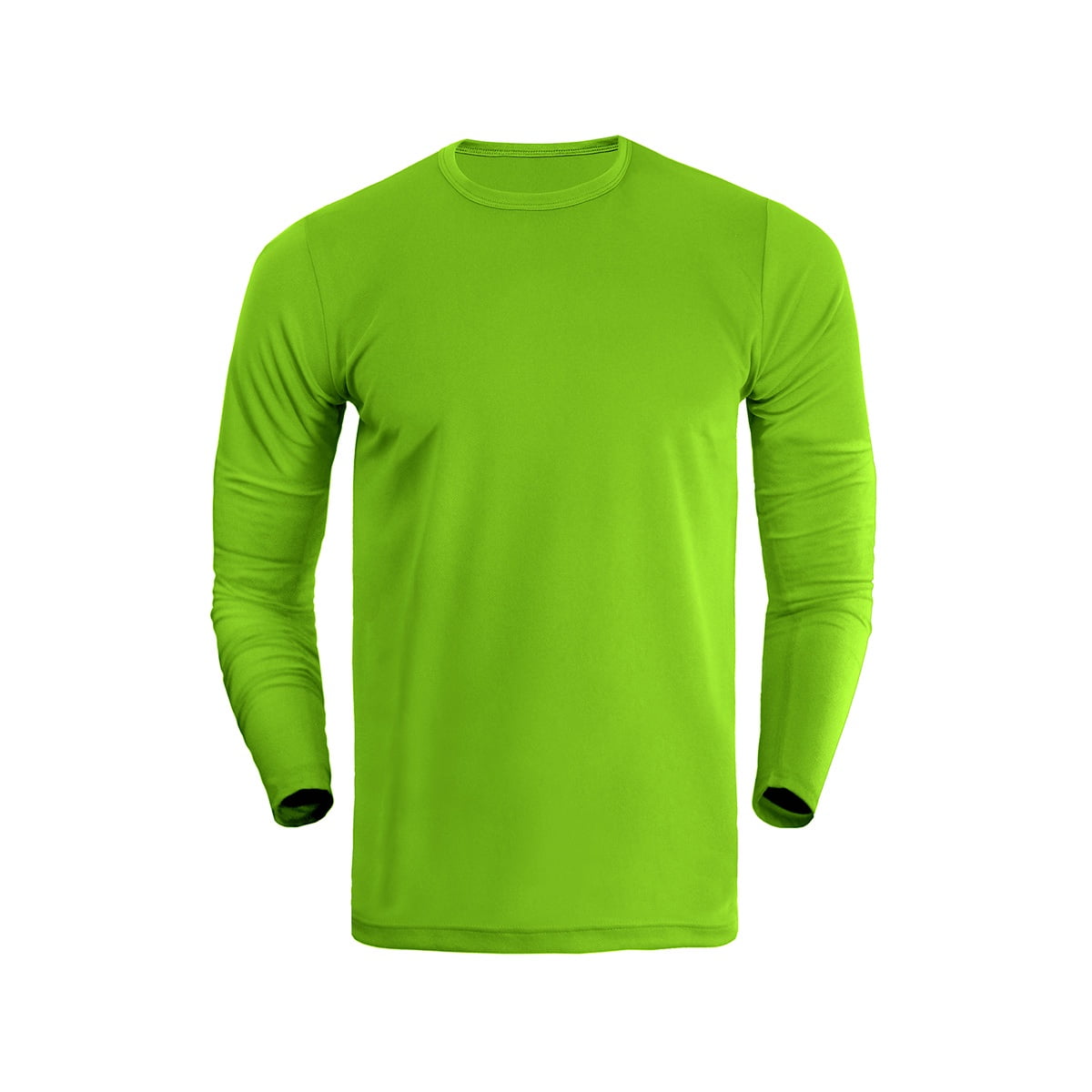 Polera Manga Larga Deportiva Dryfit Talla Verde lima M | Lider