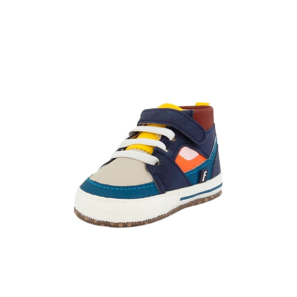 Zapatilla caña velcro elástico new born niño 807 | Lider
