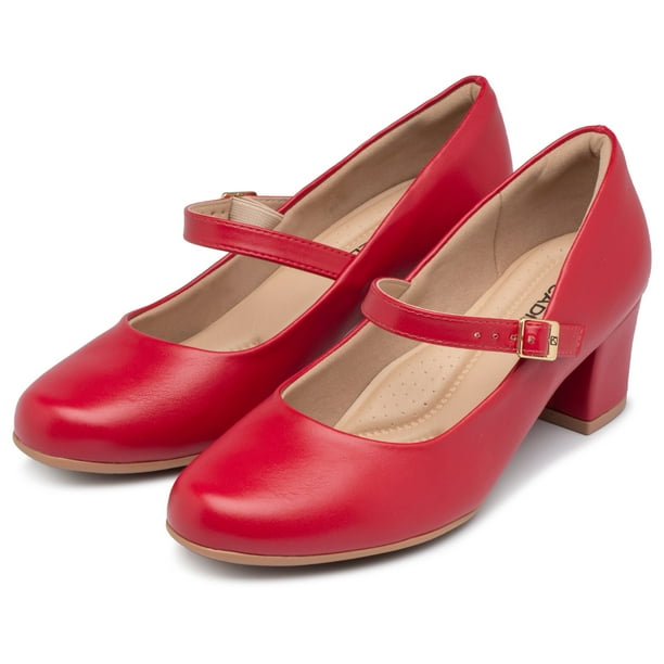Zapato Mary Jane Laura Rojo Piccadilly | Lider