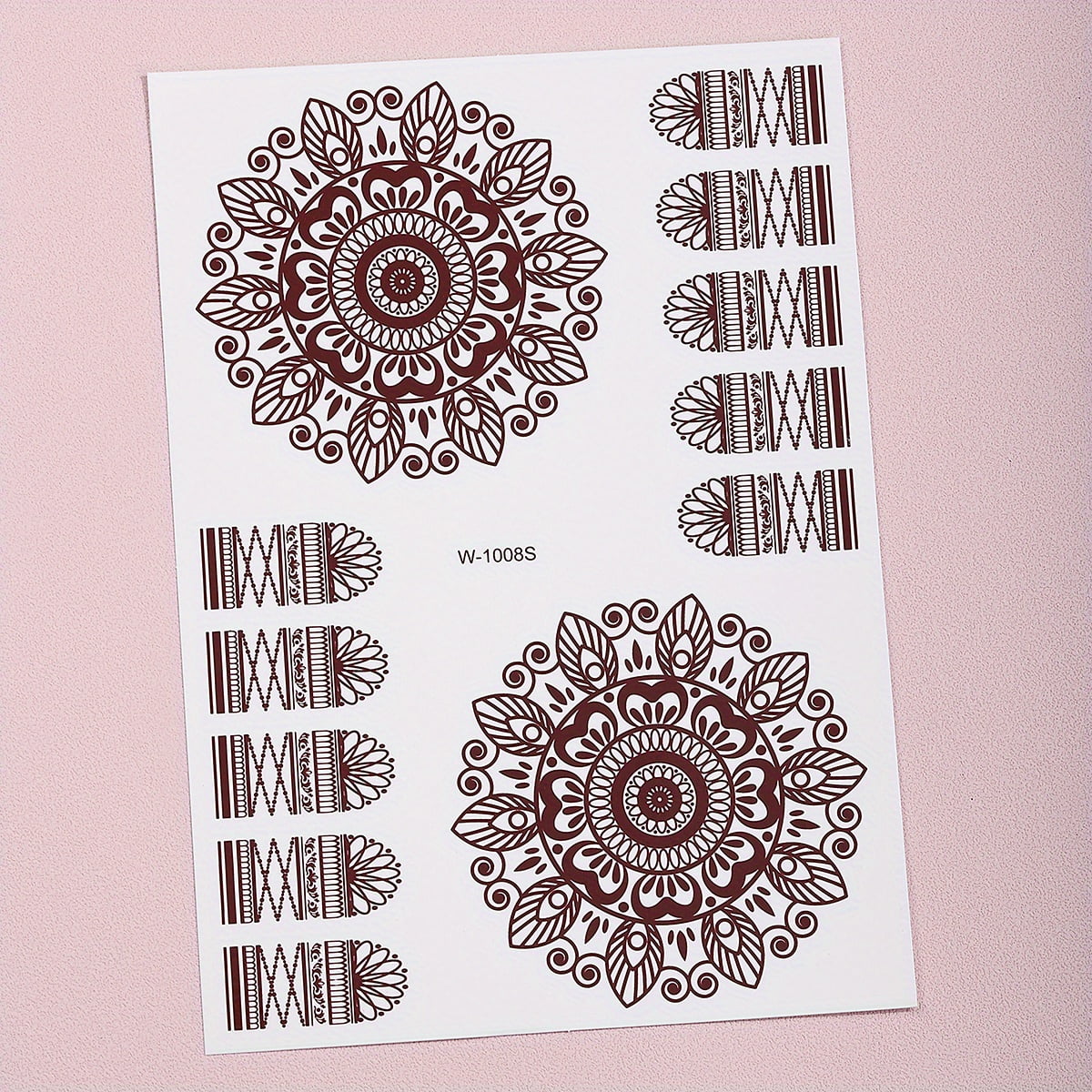 Vintage Vermilion Tattoo Stickers for Hands and Legs - Complicated ...