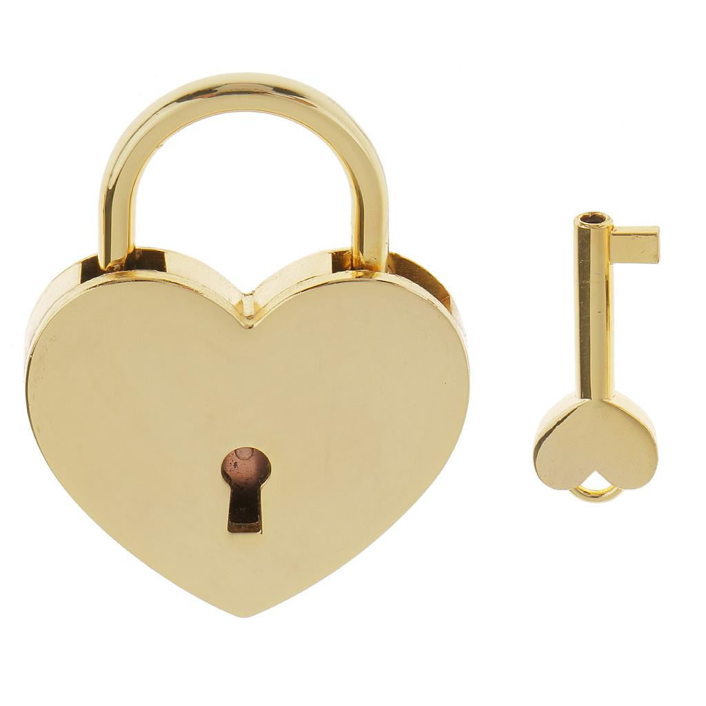 Candado Vintage en Forma de Corazón, Dorado | Lider