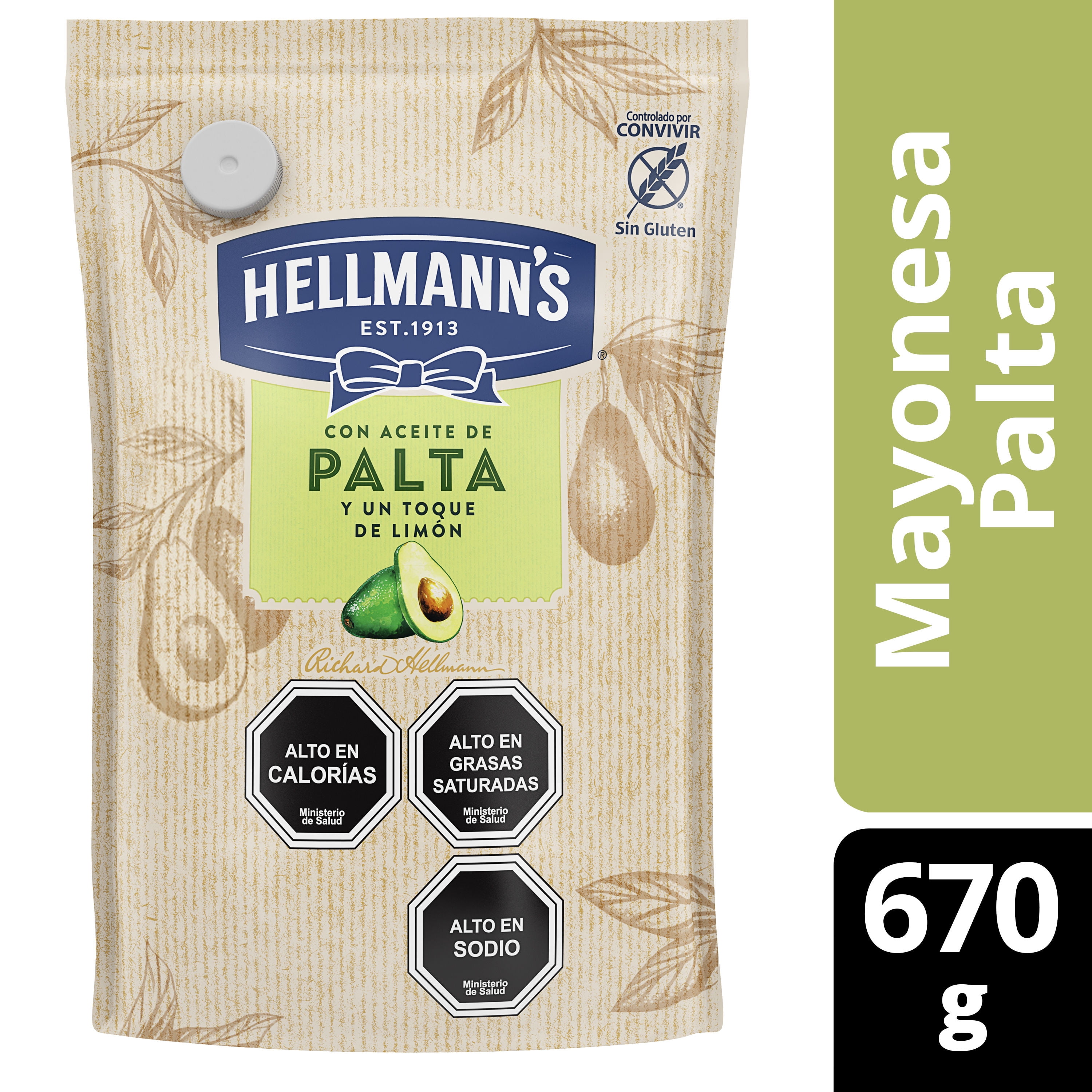 Mayonesa con Aceite de Palta Doypack, 670 g | Lider