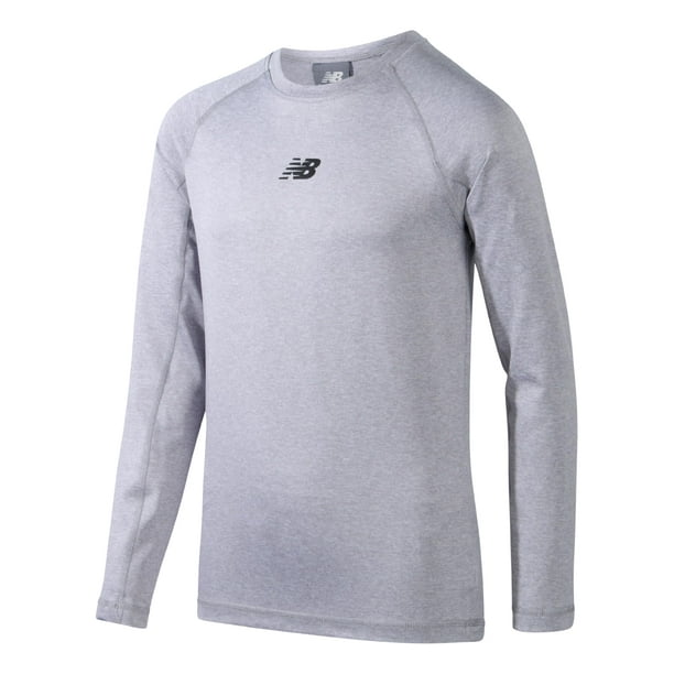 Base Layer Top New Balance Boys, aislante de compresión, gris 14-16 | Lider