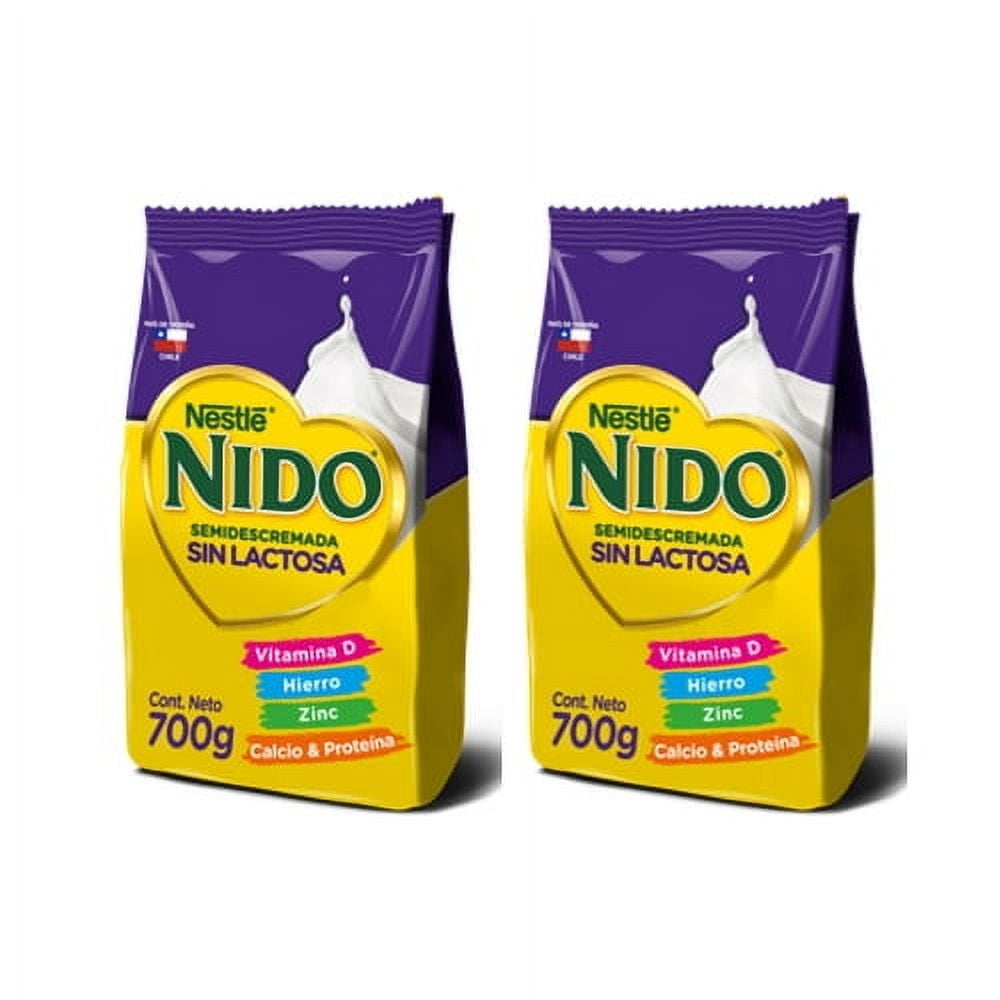 Pack Leche En Polvo Nido Semidescremada Sin Lactosa 700g x2 | Lider
