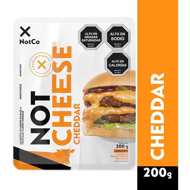 Sucedáneo de Queso NotCheese Cheddar Laminado, 200 g | Lider