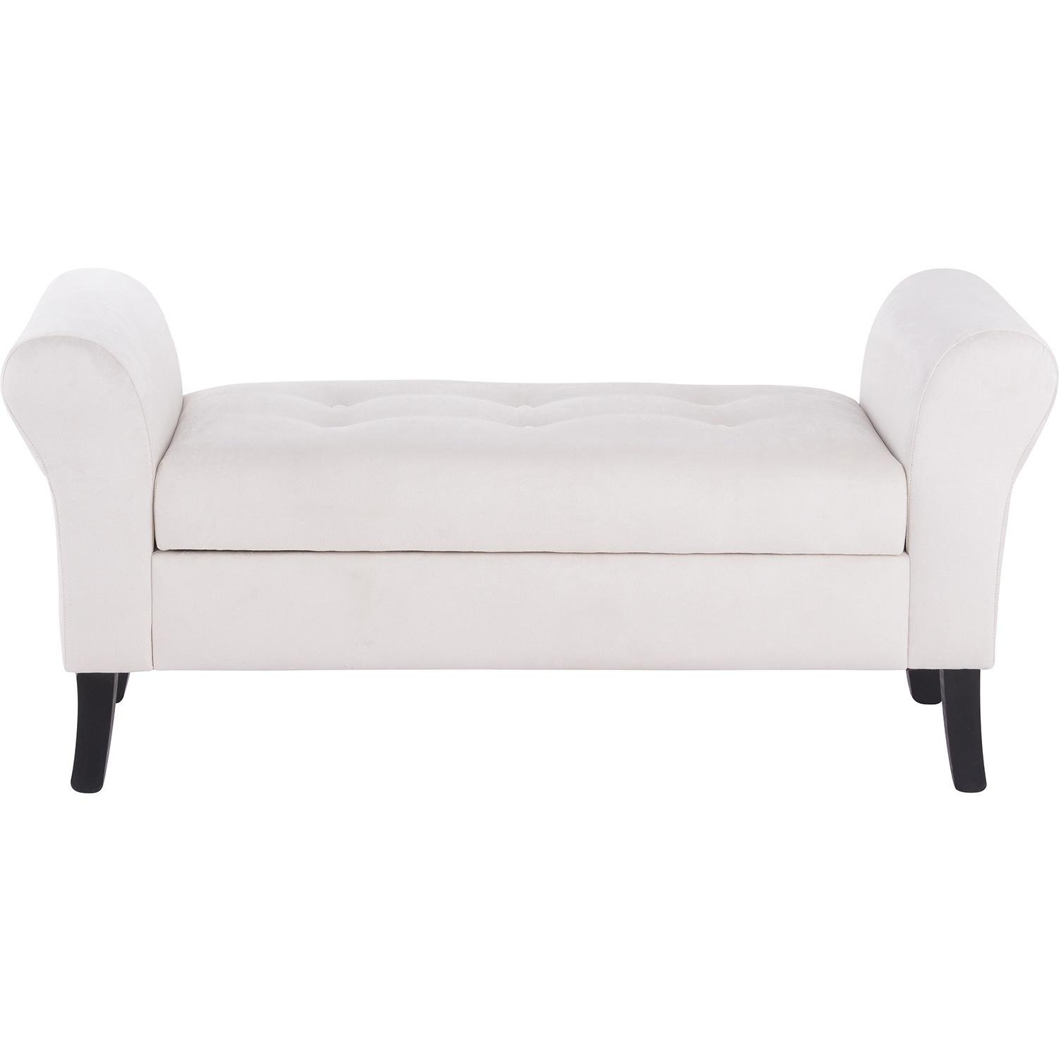 Banqueta Baul Lua 2C Felpa 20 Crudo | Lider