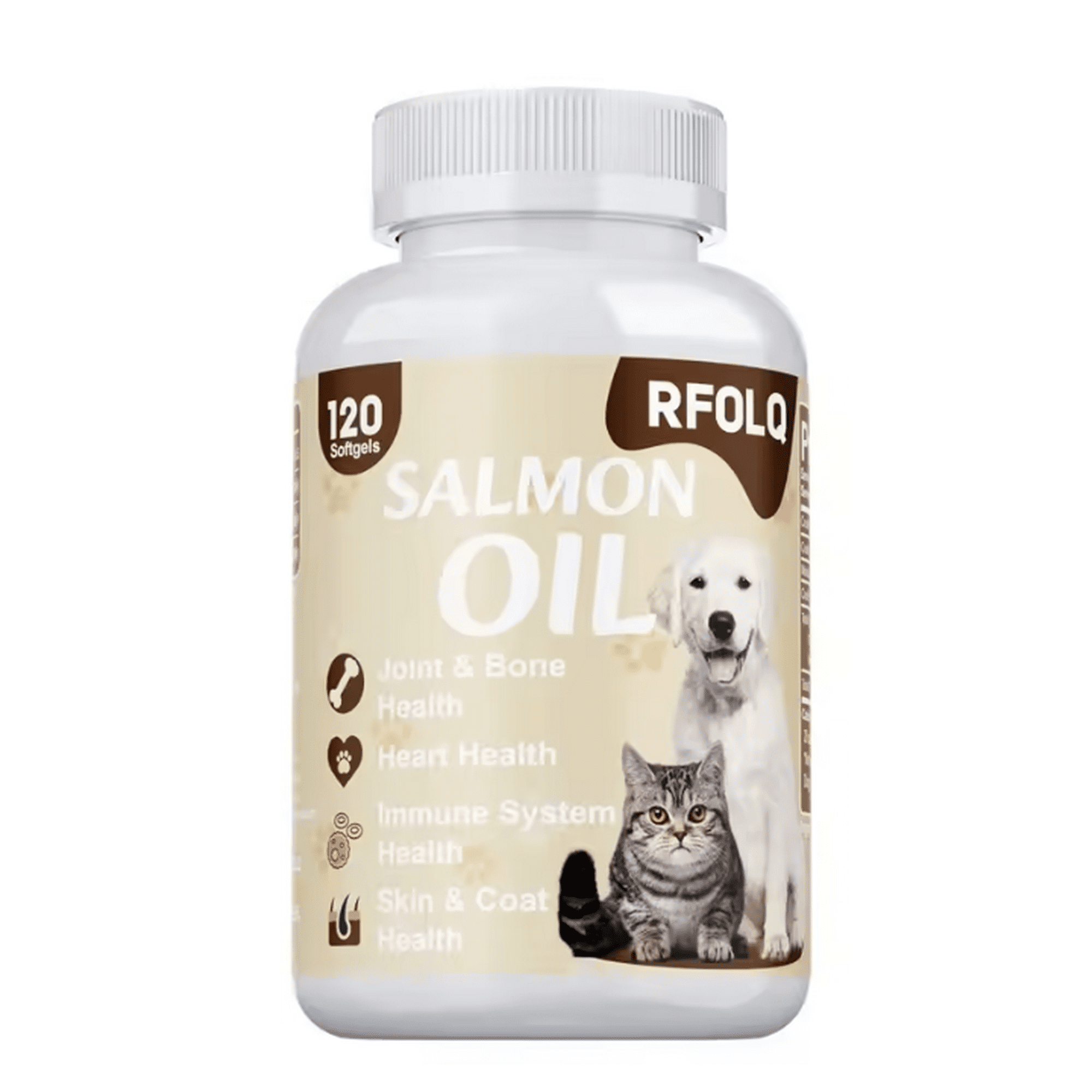 Salmon Oil Omega 3 Aceite De Salmon Pet Para Perros Y Gatos 120 softgel ...