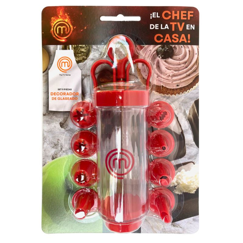 Set Decorador De Glaseado 9 Piezas Rojo | Lider