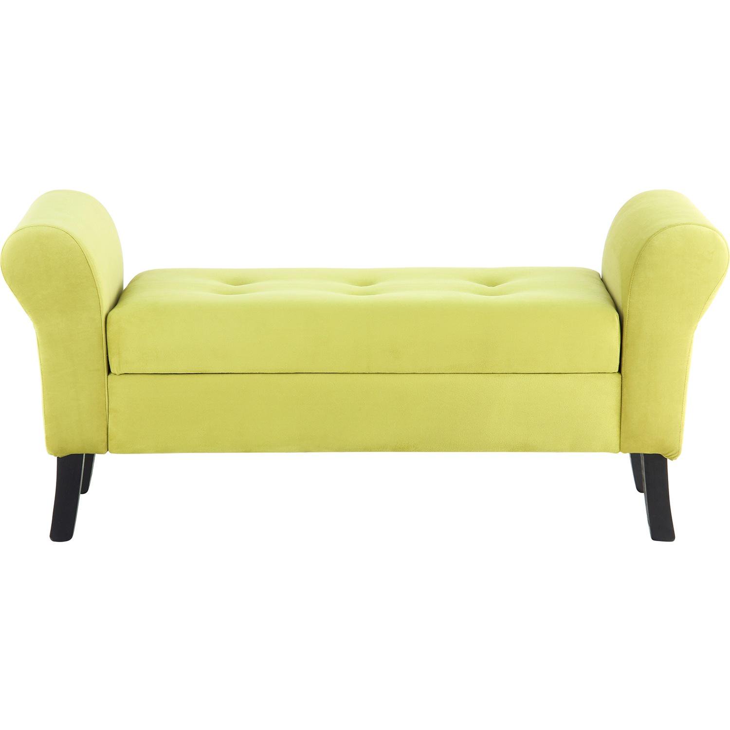 Banqueta Baul Lua 2C Felpa 20 Pistacho | Lider