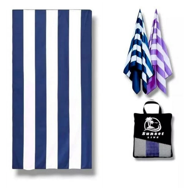 Toalla De Microfibra Secado Rapido Playa Viaje + Estuche AZUL | Lider