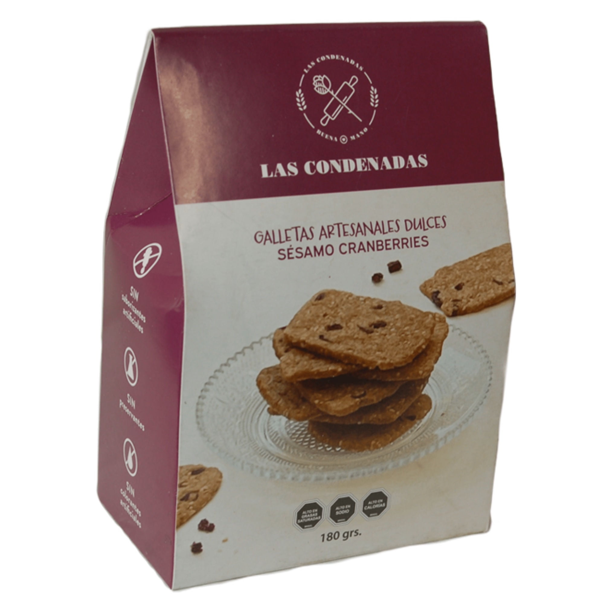 Galletas De Sésamo Y Cranberries, 180 g | Lider