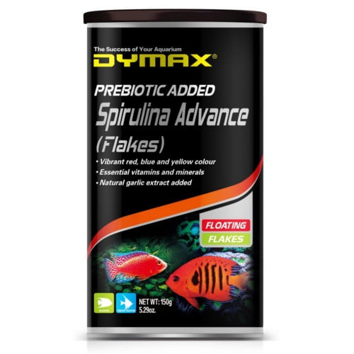 Dymax spirulina advance flakes 150g espirulina premium peces tropicales y marinos | Lider