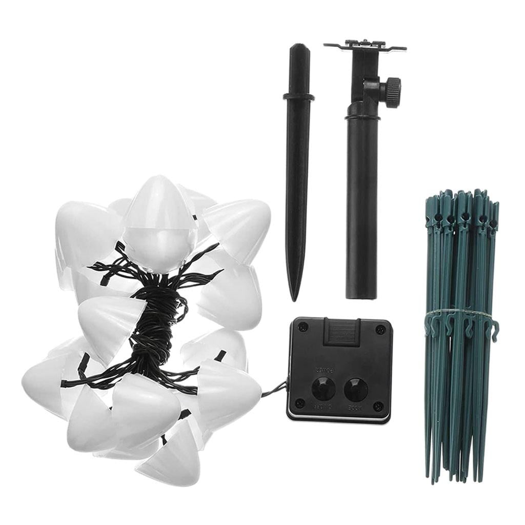 Luces de Hongo Solar Impermeables para Jardín Exterior Césped Azul 20 ...