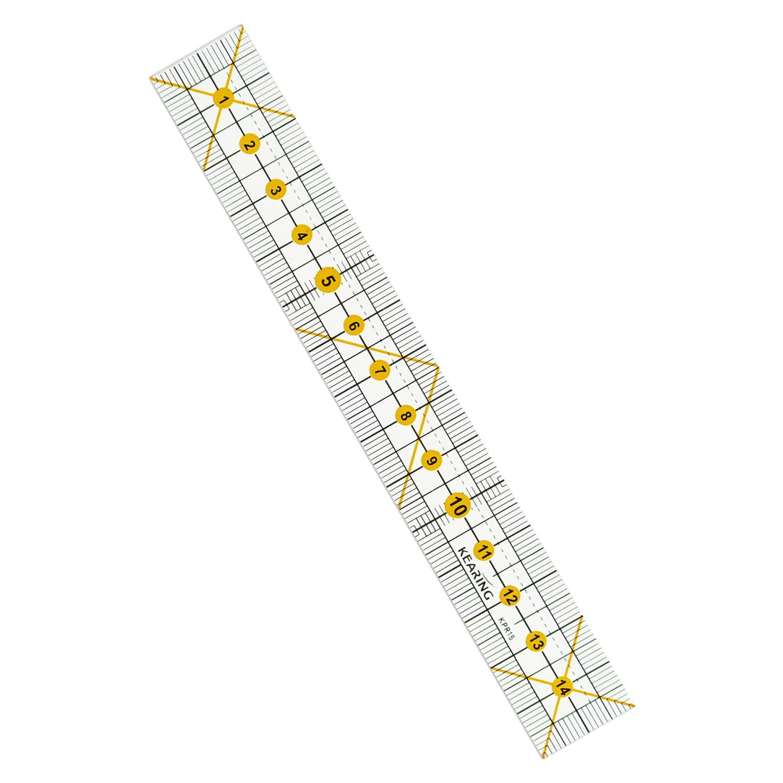 Regla De Costura Regla Transparente Para Diseños De Acolchados Simples ...