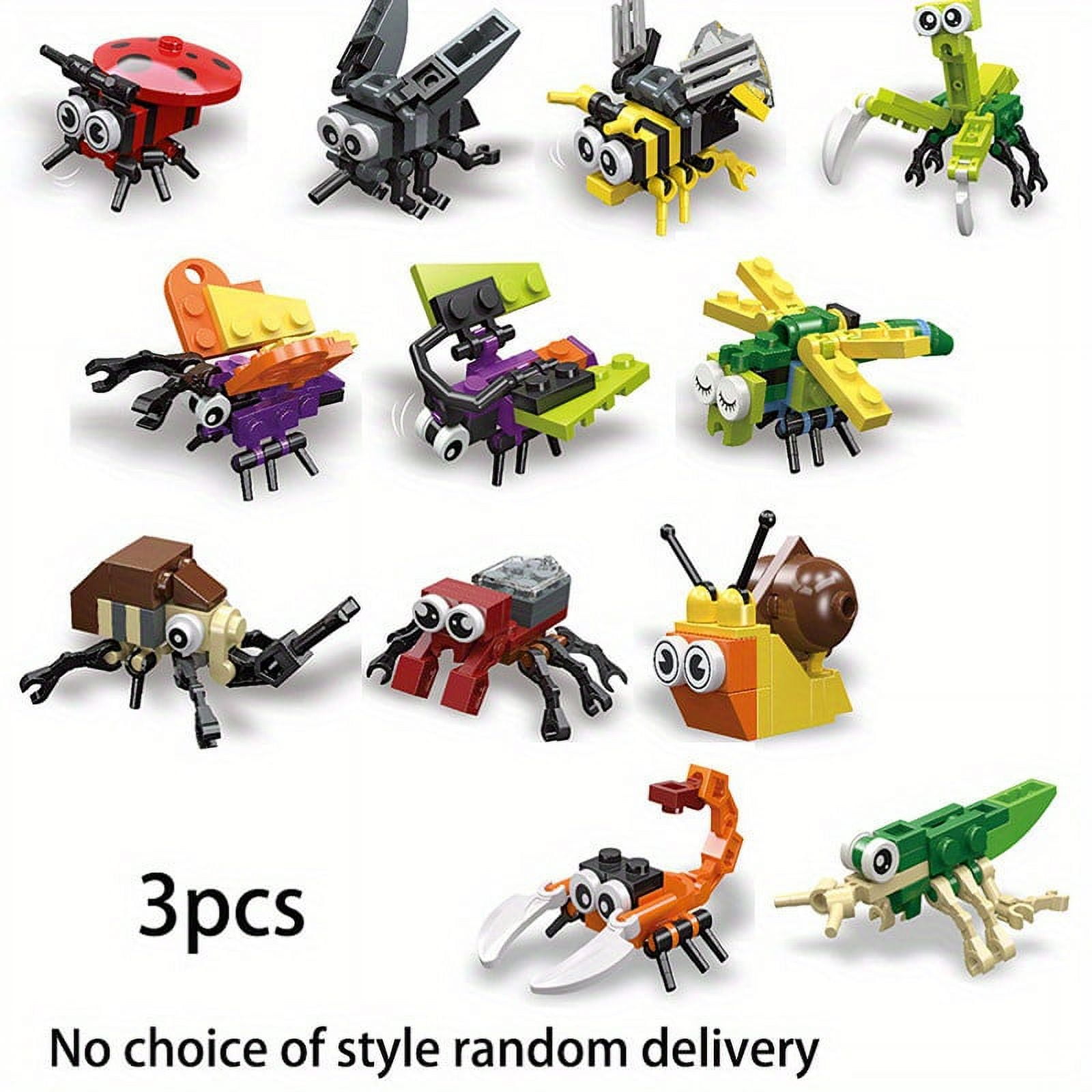 3pcs Random Insect Building Blocks Toy Set ，best Birthday Gifts For ...