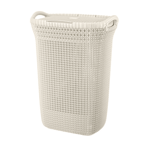 Canasto para ropa rectangular khipu color Blanco | Lider