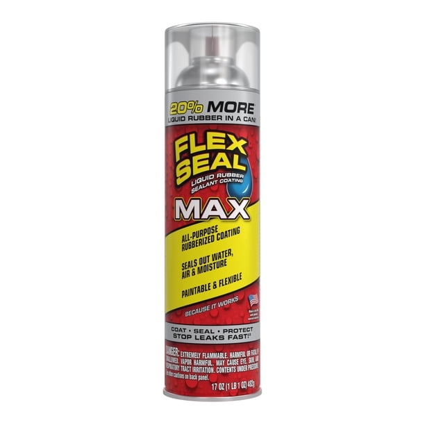 Sellador en aerosol Flex Seal MAX, 500 ml, transparente e impermeable ...