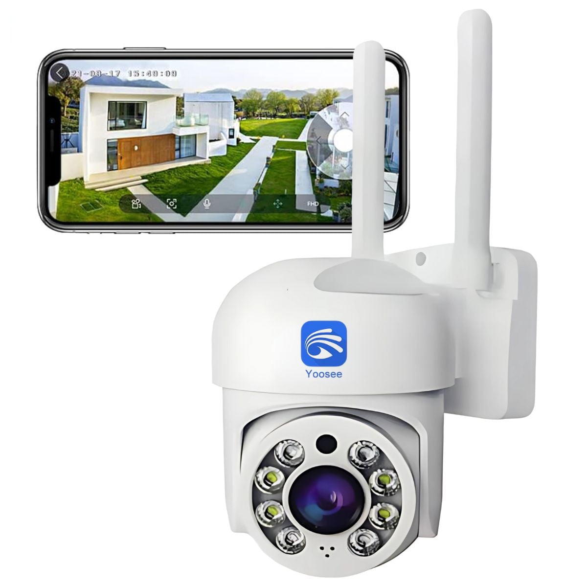 Cámara Seguridad Exterior Wifi 1080p 2mp Jortan JT-8160QJ Ip Yoosee ...