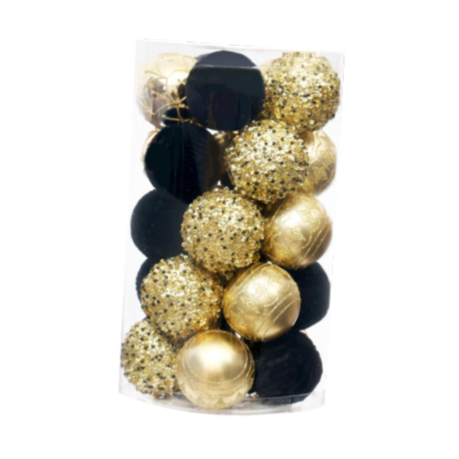 25 Bolas Navideñas Para Decorar Las Paredes Del Hogar En Color Negro Y ...