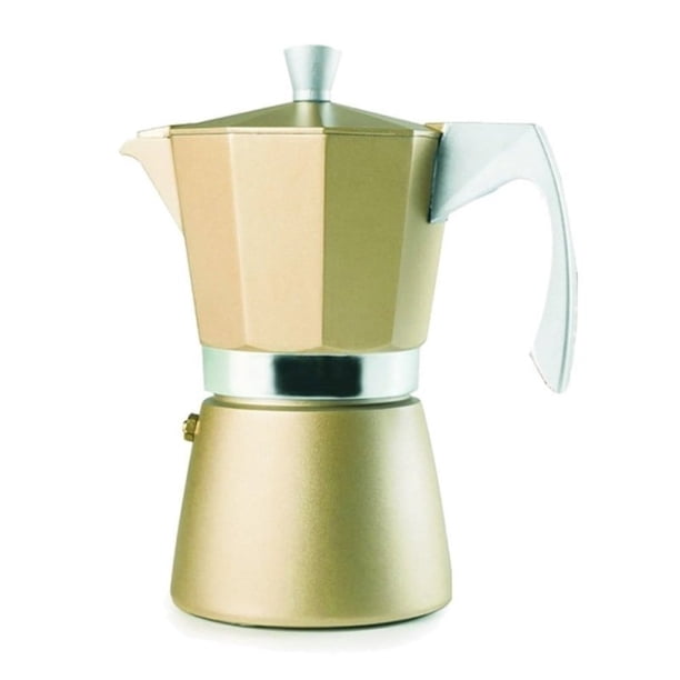 Cafetera Italiana Express Aluminio 600ml Dorada Evva Ibili | Lider