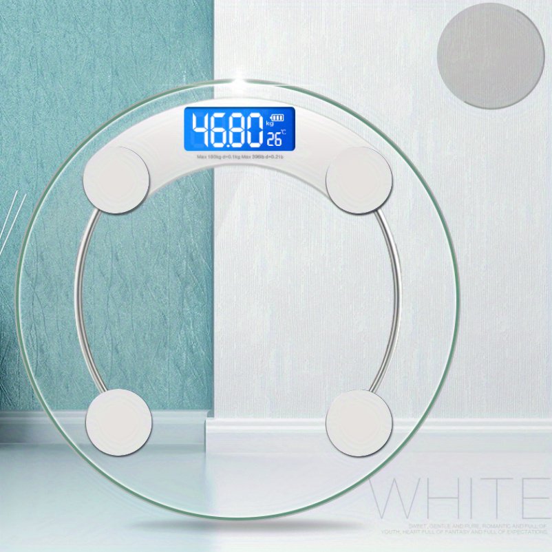 1pc Smart Digital Bathroom Scales with LCD Display and 180kg Capacity ...