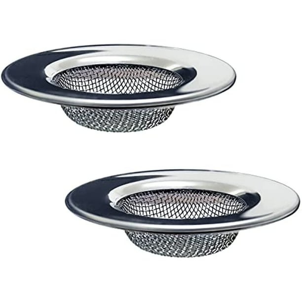Say Goodbye to Clogged Drains with our 2pcs Stainless Steel Bathtub and Bathroom Sink Strainers ...