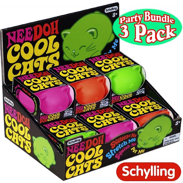 Schylling NeeDoh Cool Cats The Groovy Glob! Squishy, Squeezy, Stretchy ...