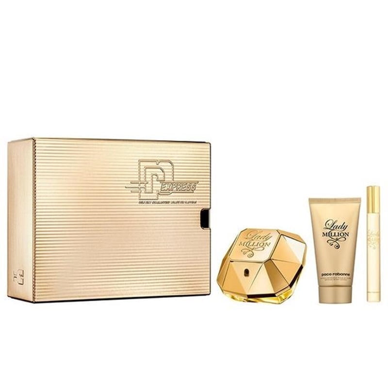 Lady Million Set Edp 80 Ml Crema 100 Ml Edp 10 Ml Mujer | Lider