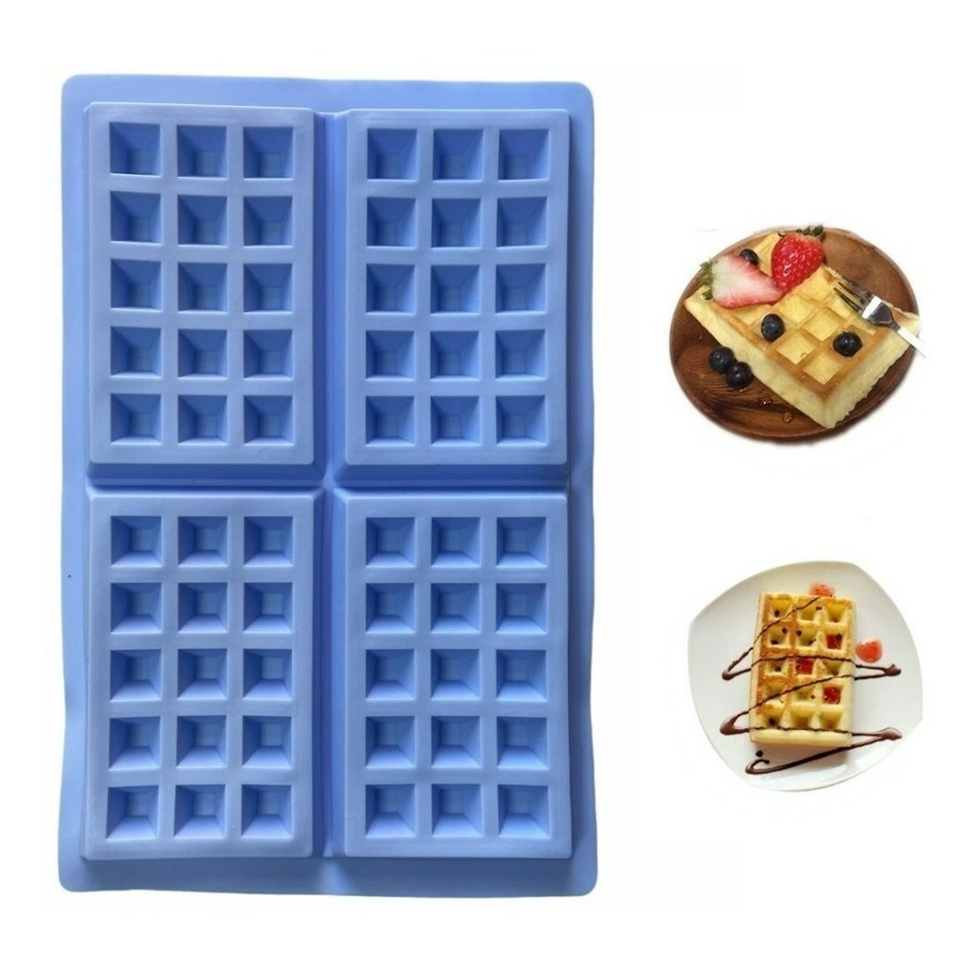 Molde De Silicona Wafles Moldes Silicona Reposteria Wafles | Lider