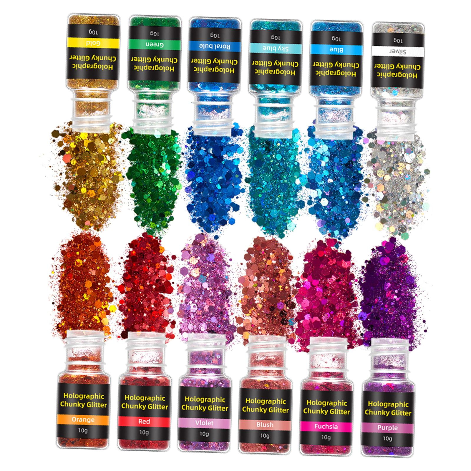 12 Colores Encantos Efecto Brillo Uñas Láminas Artísticas Escamas Para ...