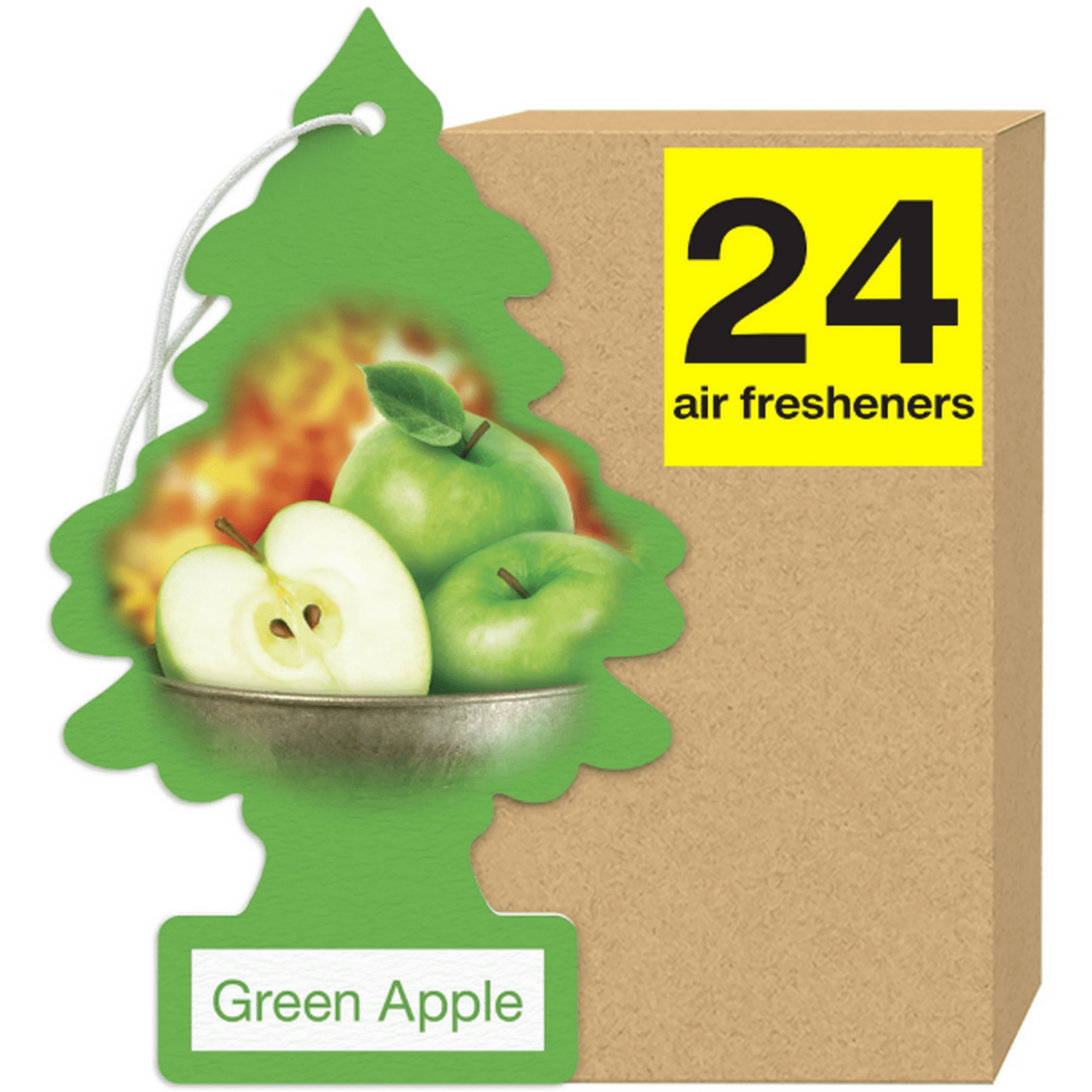 Pack 24 Pinos Little Trees Aromáticos Aroma Manzana Verde | Lider