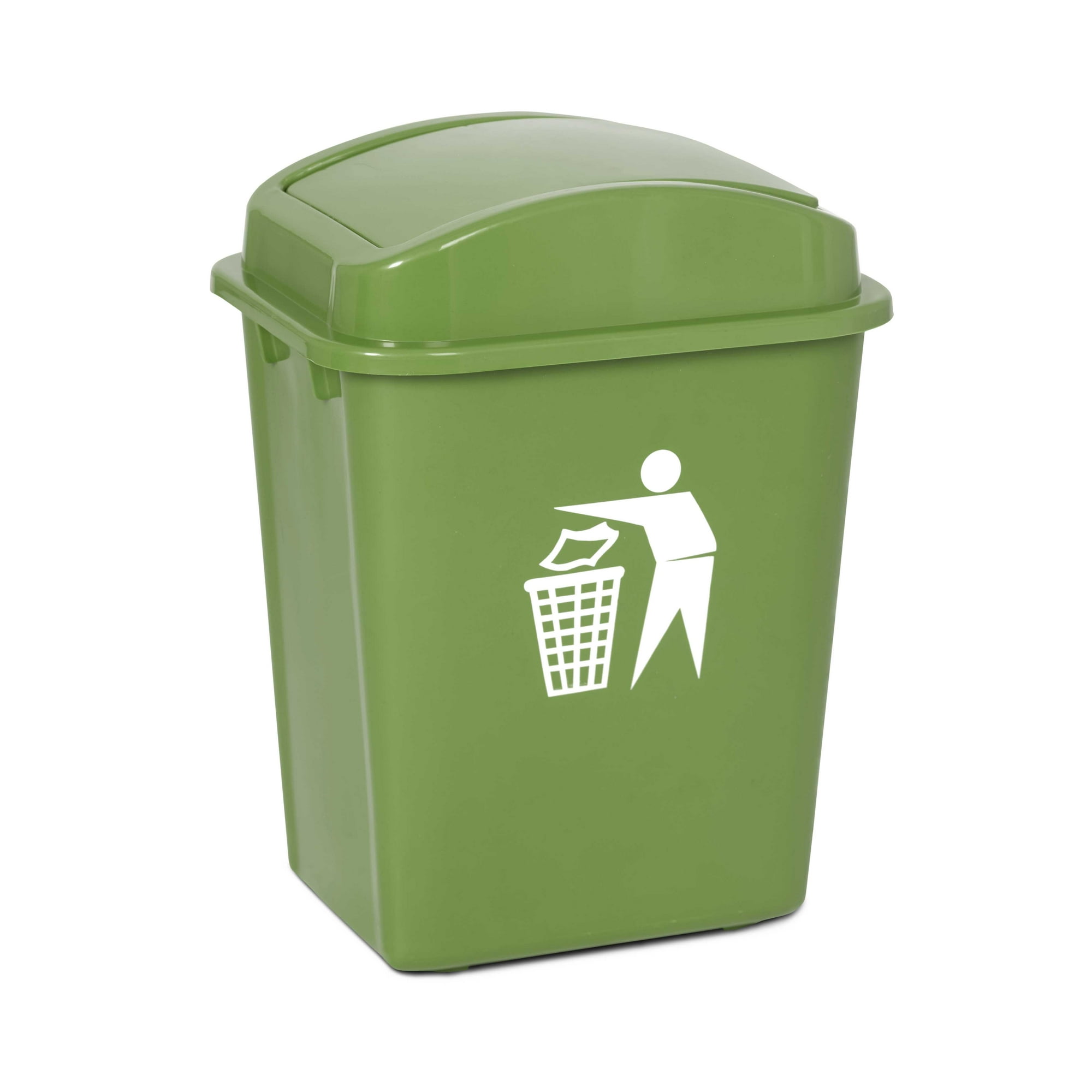 Basurero 20 Litros Tapa Vaiven - Verde | Lider